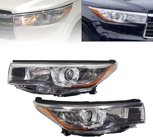 Amazon.com: Front Halogen Headlights Assembly Left+Right Side for 2014 ...