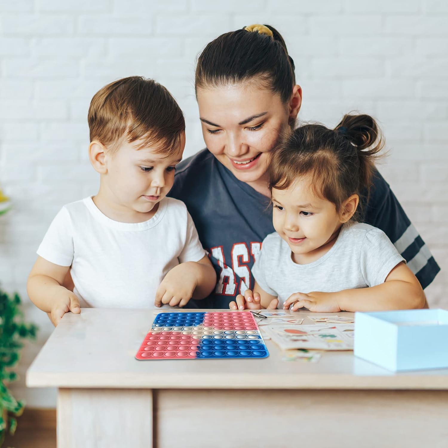 RIMSH Giant Pop It Fidget Toy, 20cm X 20cm, 100 Pops, For Kids and ...