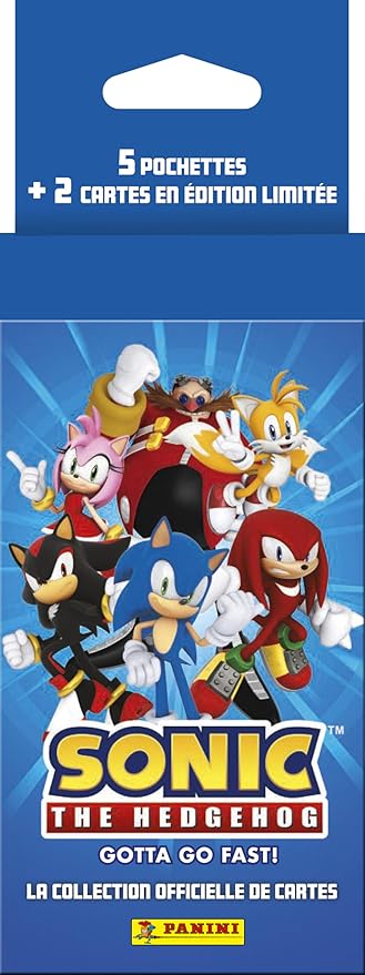 Amazon.com: PANINI Sonic The Hedgehog Classic Trading Cards Blister ...