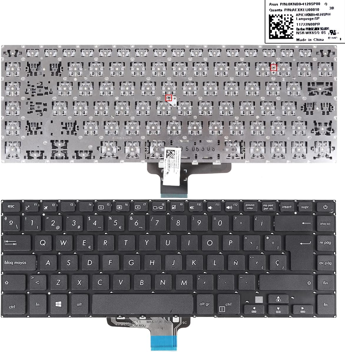 Amazon.com: Laptop Replacement SP Keyboard Compatible with ASUS ...