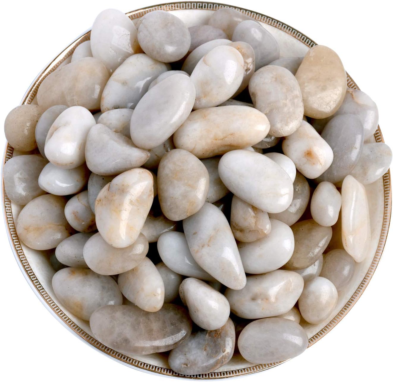 4.4lb Small Pebbles Polished Gravel, Outdoor Decorative River Rock ...