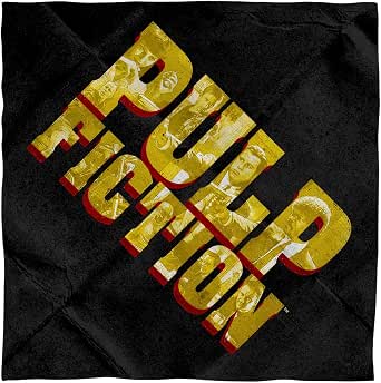 Amazon.com: Trevco Pulp Fiction PF Poster Bandana (21 in x 21 in ...