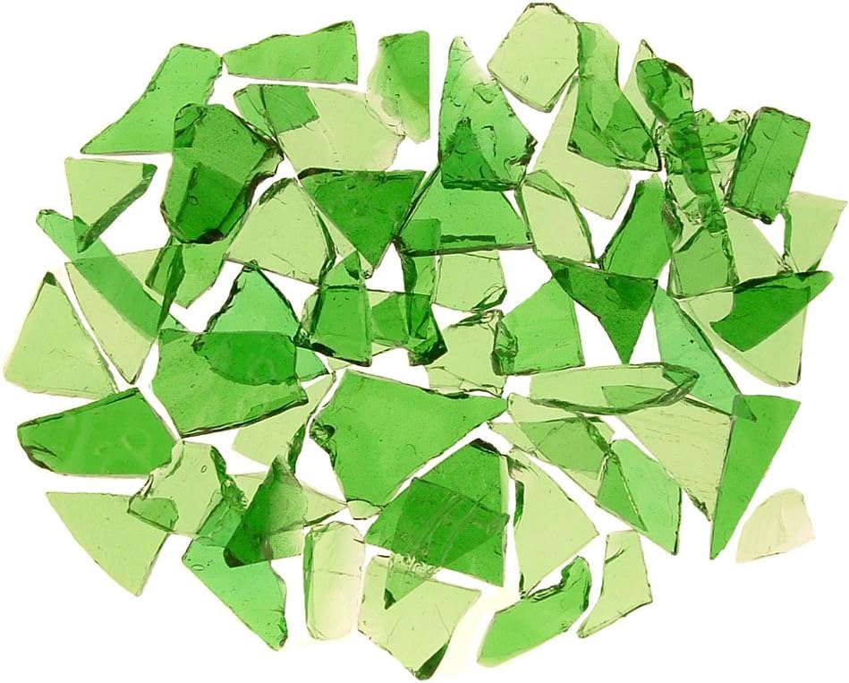 Amazon.com: Mixed Green Stained Glass Cobbles-2.5 ounces