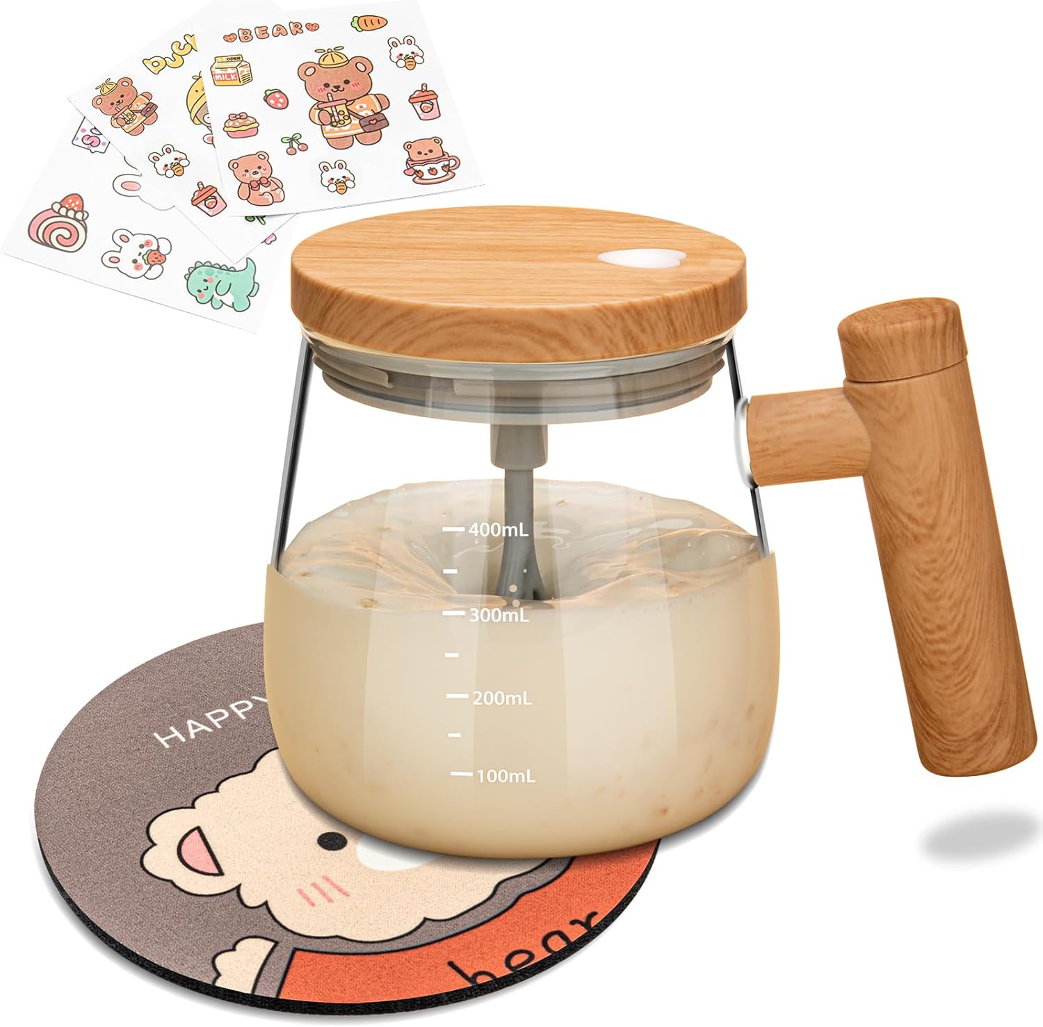 Amazon.com | ZRHXG Electric Self Stirring Coffee Mug, 400ml High Speed ...
