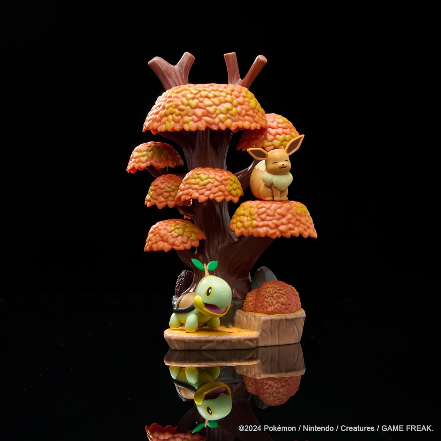 Pokemon Autumn Forest Environment - 6-Inch Multi-Level Display Set with ...