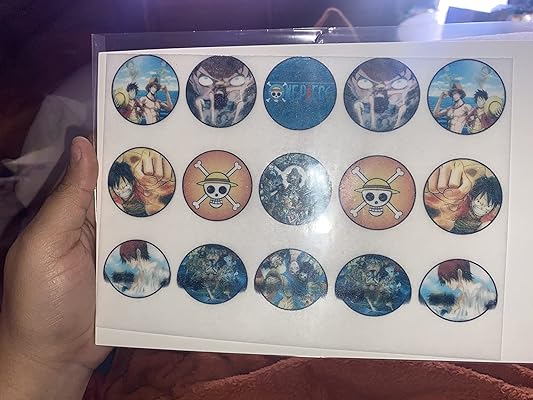 Buy 30 x Edible Cupcake Toppers Themed of One Piece Collection of ...