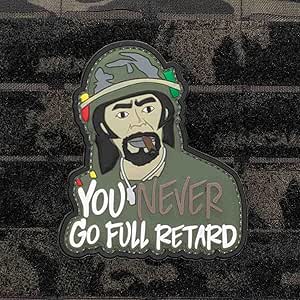 Amazon.com: Shellback Tactical Never Go Full Retard PVC Patch, 3.5" x 3.5 : Clothing, Shoes ...