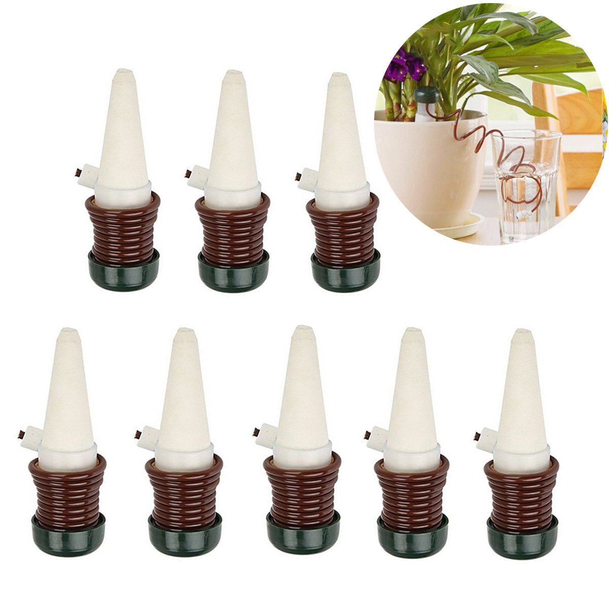 Amazon.com: Amadear Plant Watering Spikes,8 Pack Indoor Automatic ...