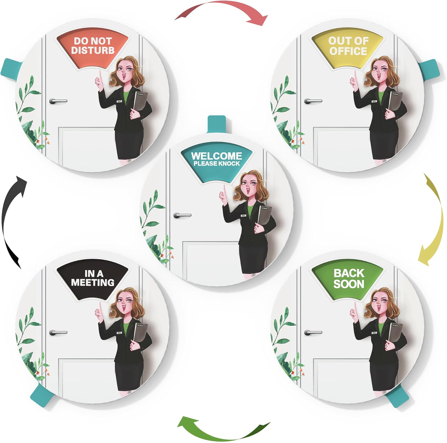 Office Door Sign, Do Not Disturb, Welcome Please Knock, Out of Office ...