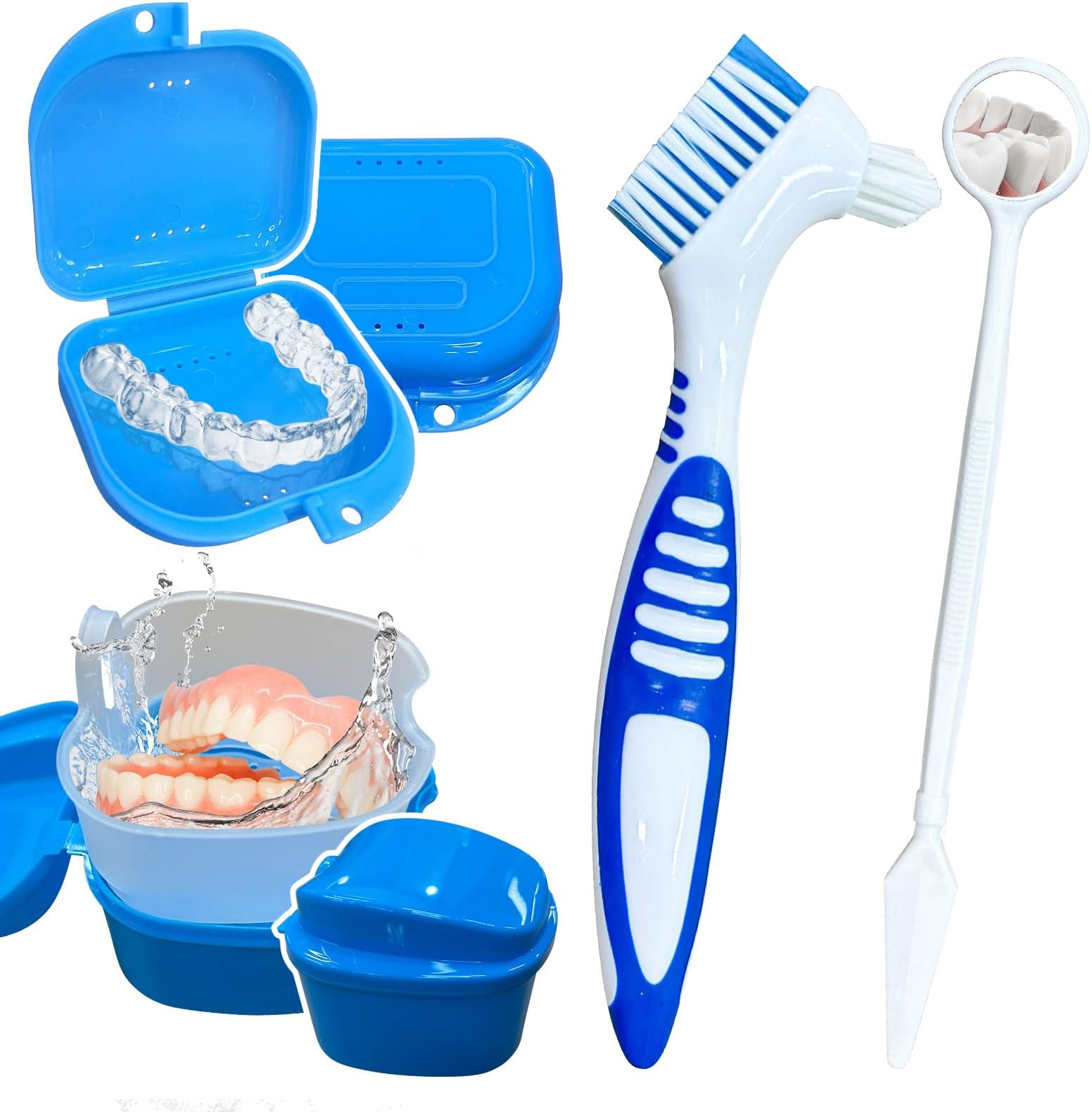 Amazon.com : ARGOMAX denture case, denture cup for soaking dentures ...