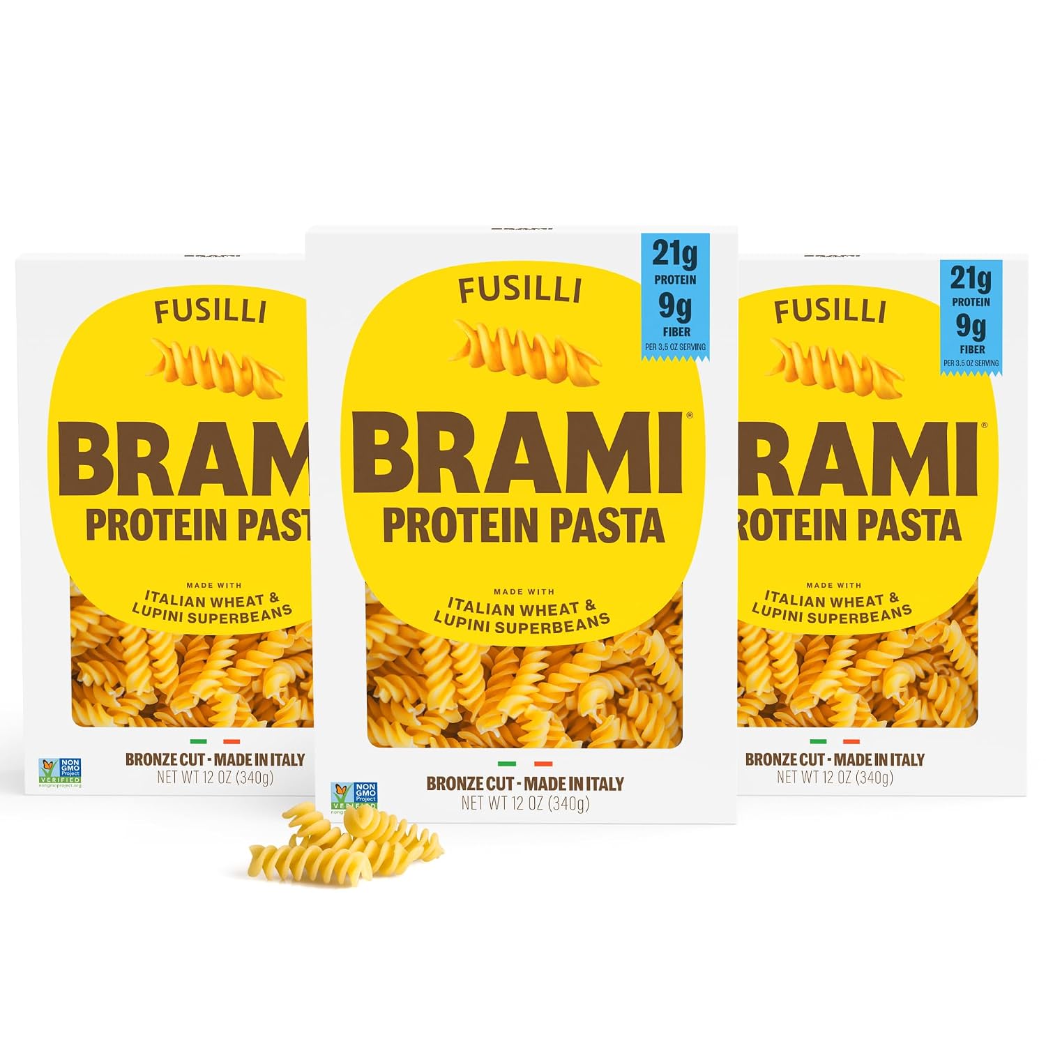Amazon.com : Brami Italian Protein Fusilli Pasta | Low Carb, High Fiber ...