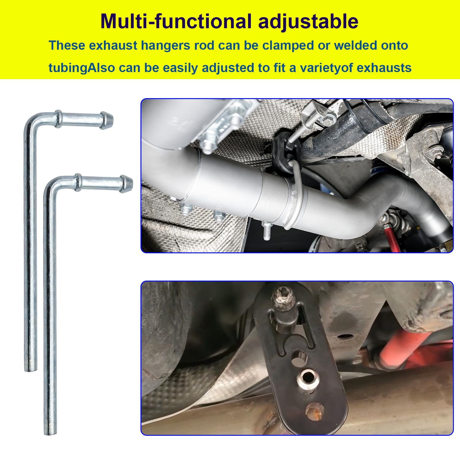 Snapklik.com : 3Inch Exhaust Hanger Kits,2 Holes And 4 Holes Adjustable ...