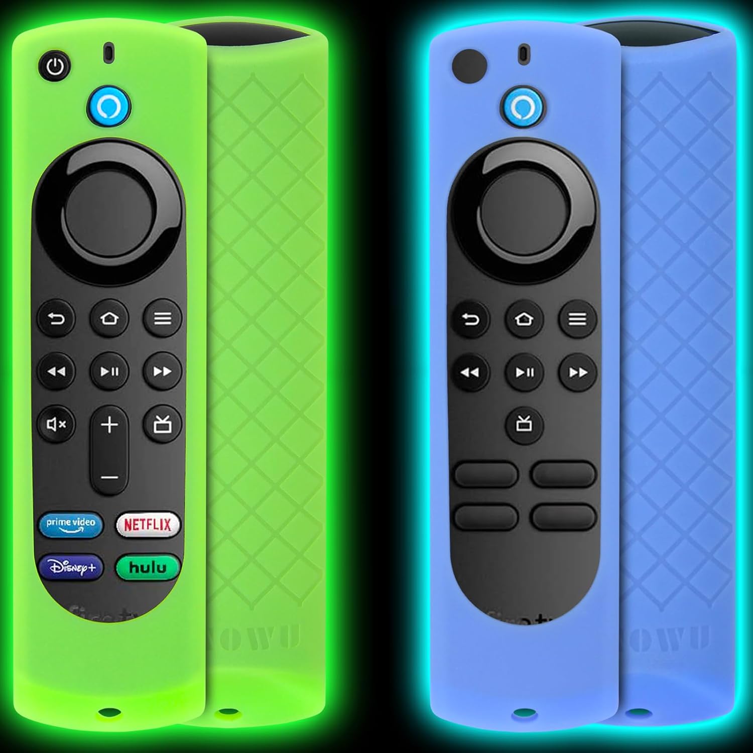 [2 Pack] Universal Remote Cover (Glowing in The Dark) Compatible with ...