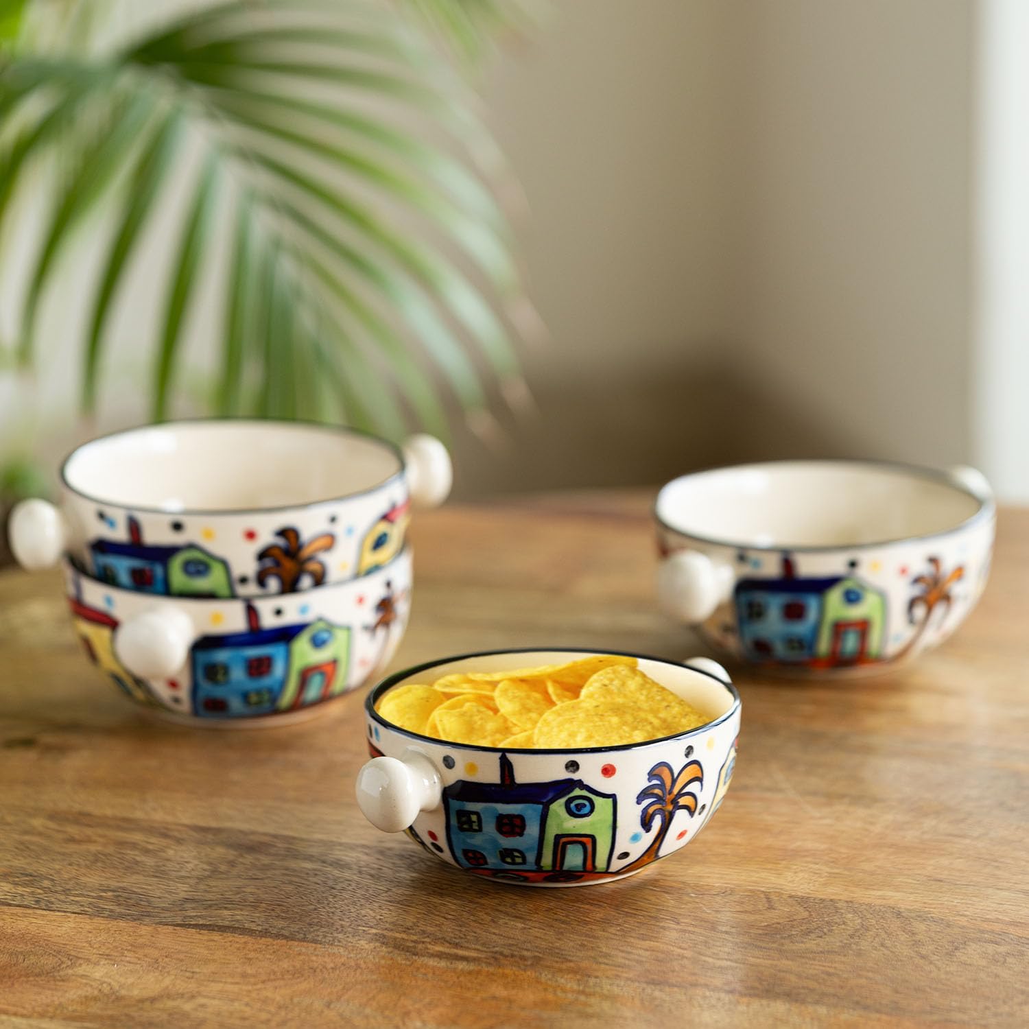 Buy ExclusiveLane Ceramic Serving Bowls Set for Dining Table | 'The Hut ...