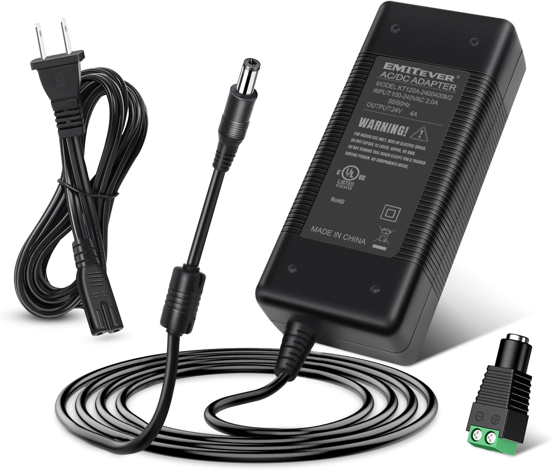 Amazon.com: LE Power Adapter, 2A, AC 100-240V to DC 12V Transformer ...