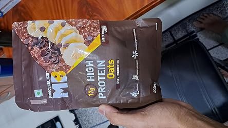MuscleBlaze Fit High Protein Oats (Dark Chocolate, 400g) | 22g Protein ...