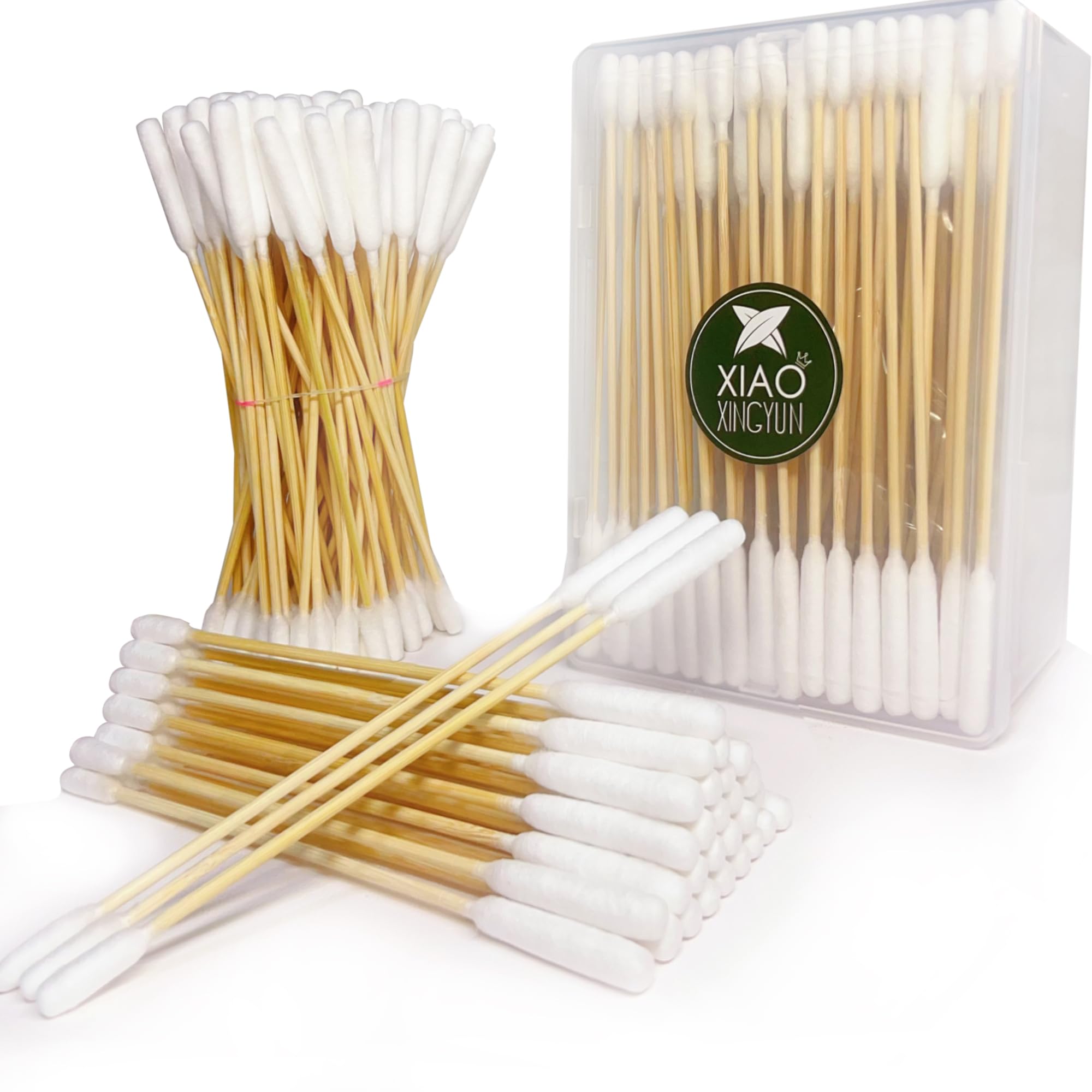 Amazon.com : 200 PCS 6 Inch Long Cotton Swabs in Box - Professional ...