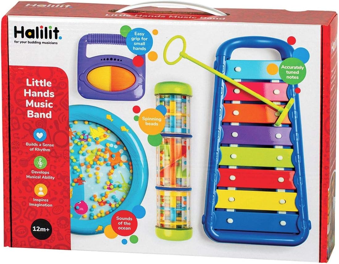 Halilit Little Hands Music Band Musical Instrument Gift Set : Amazon.co ...