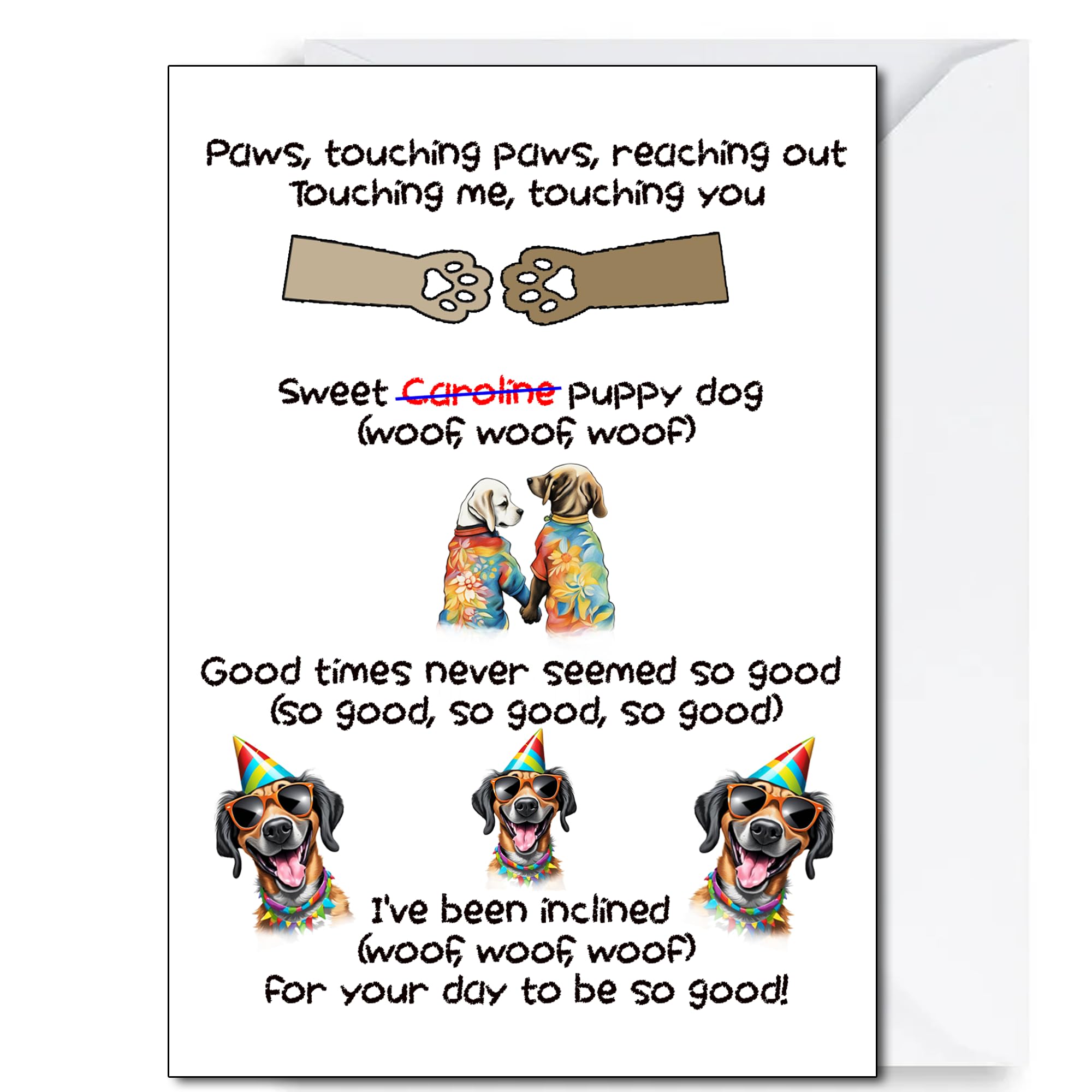 A5 Birthday card from the Dog, Funny Dog Greeting Cards, Dog Birthday ...
