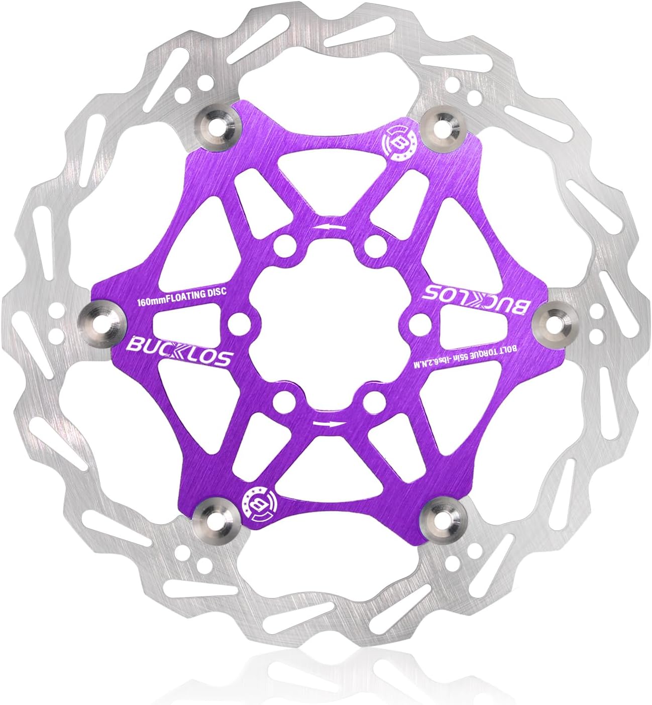 Amazon.com: BUCKLOS 160mm 180mm 203mm Floating Disc Brake Rotor ...