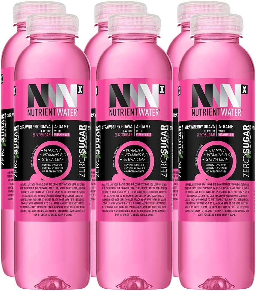Nutrient Water X-Game, 12 x 575 ml, Strawberry Guava : Amazon.com.au ...