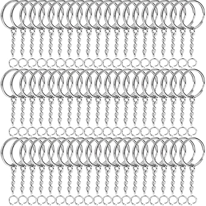 Pack of 20 25mm Open Jump Ring Connector Key Case (Silver) Used for ...