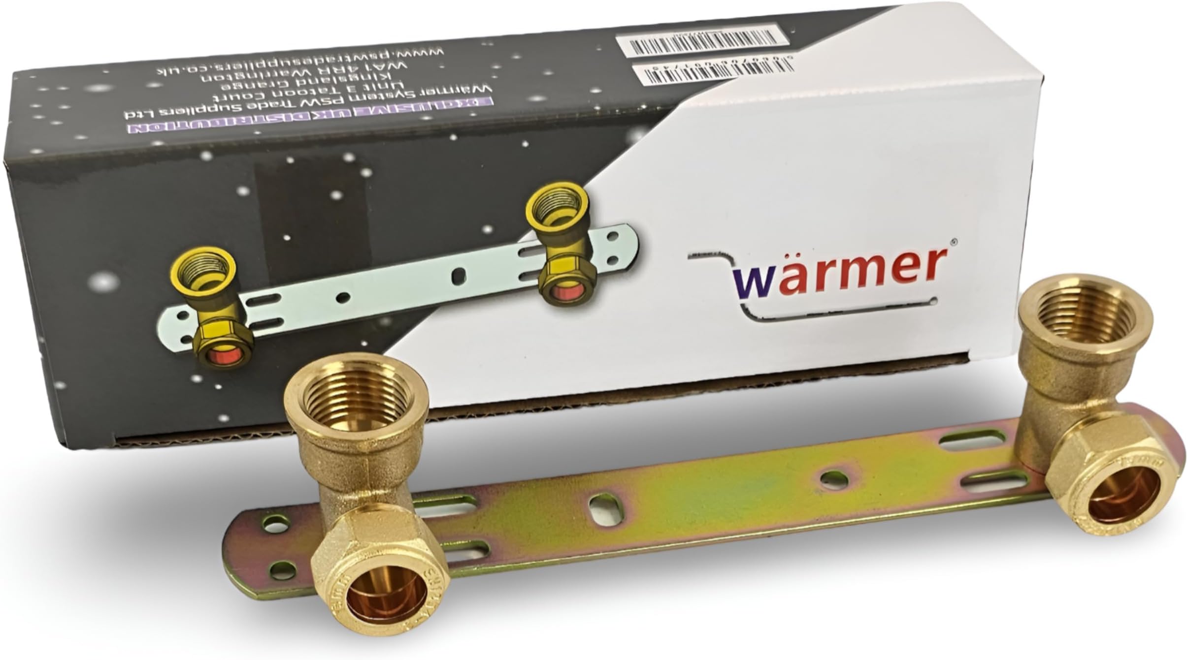 Wärmer System 15mmx1/2 150mm Concealed Shower Wall Bracket Fitting ...