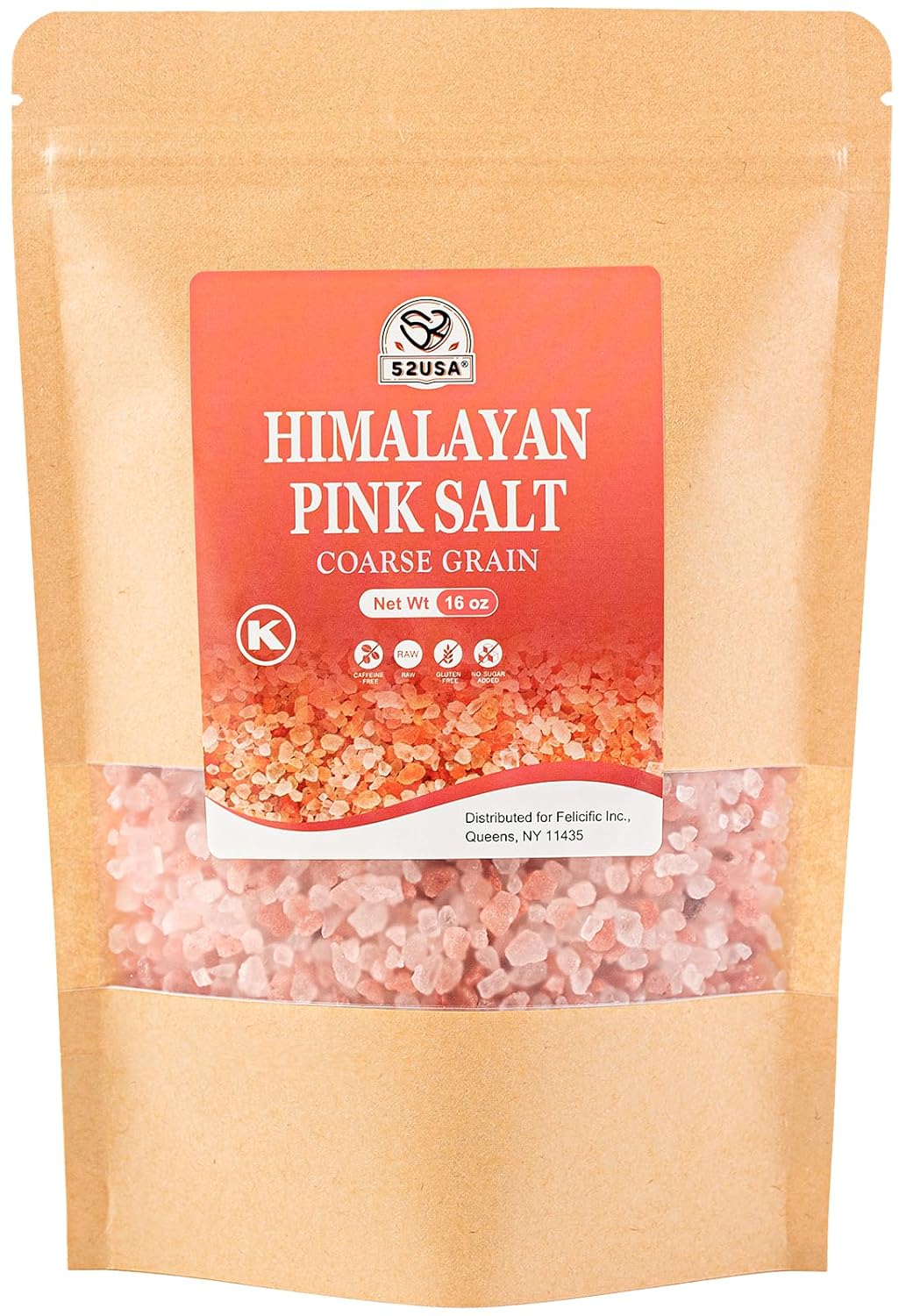Amazon.com : 52USA Himalayan Salt Coarse 1 lb (453g), Pink Himalayan ...