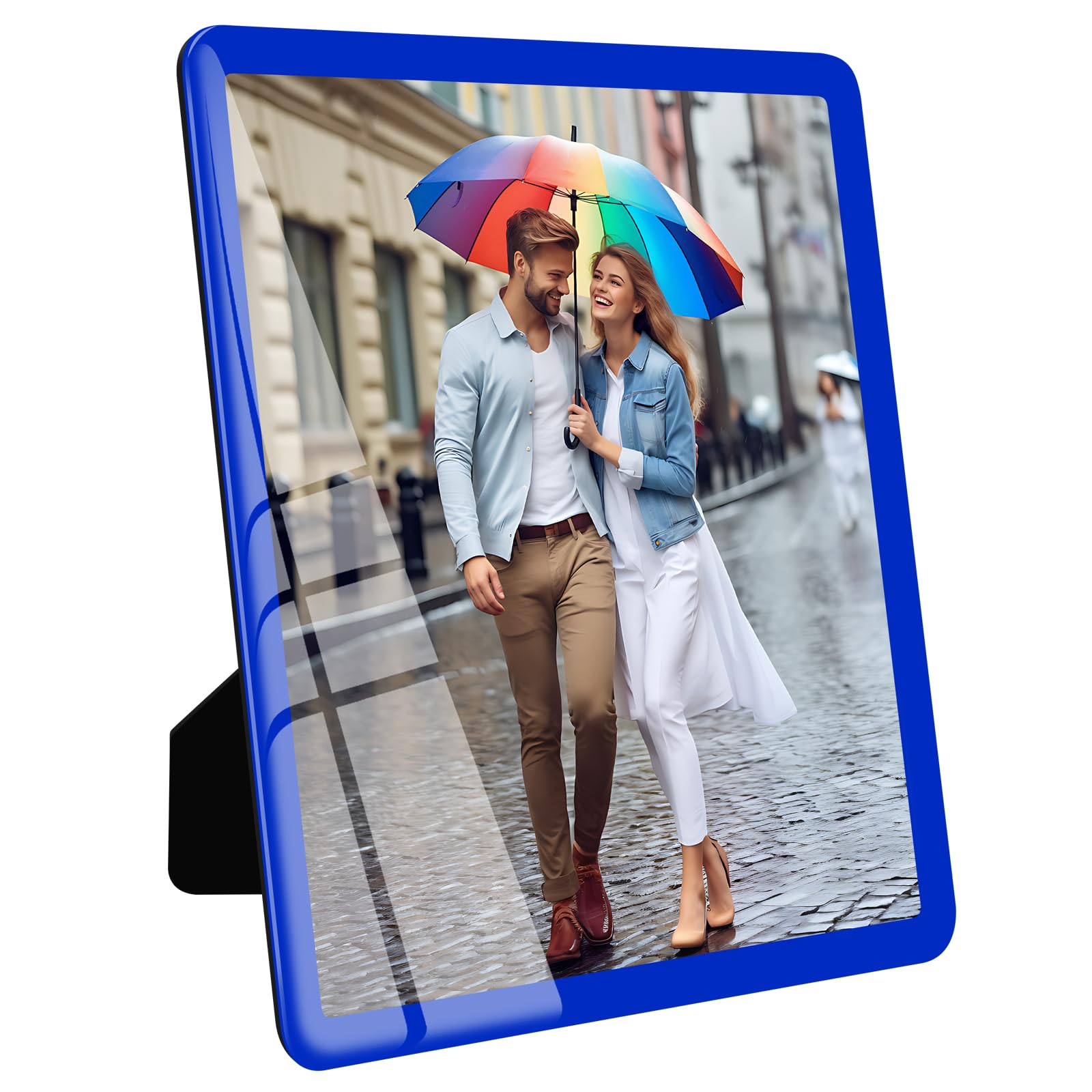 Amazon.com: Bluesun 8x10 Picture Frame Blue, Real Glass Frame, can be ...