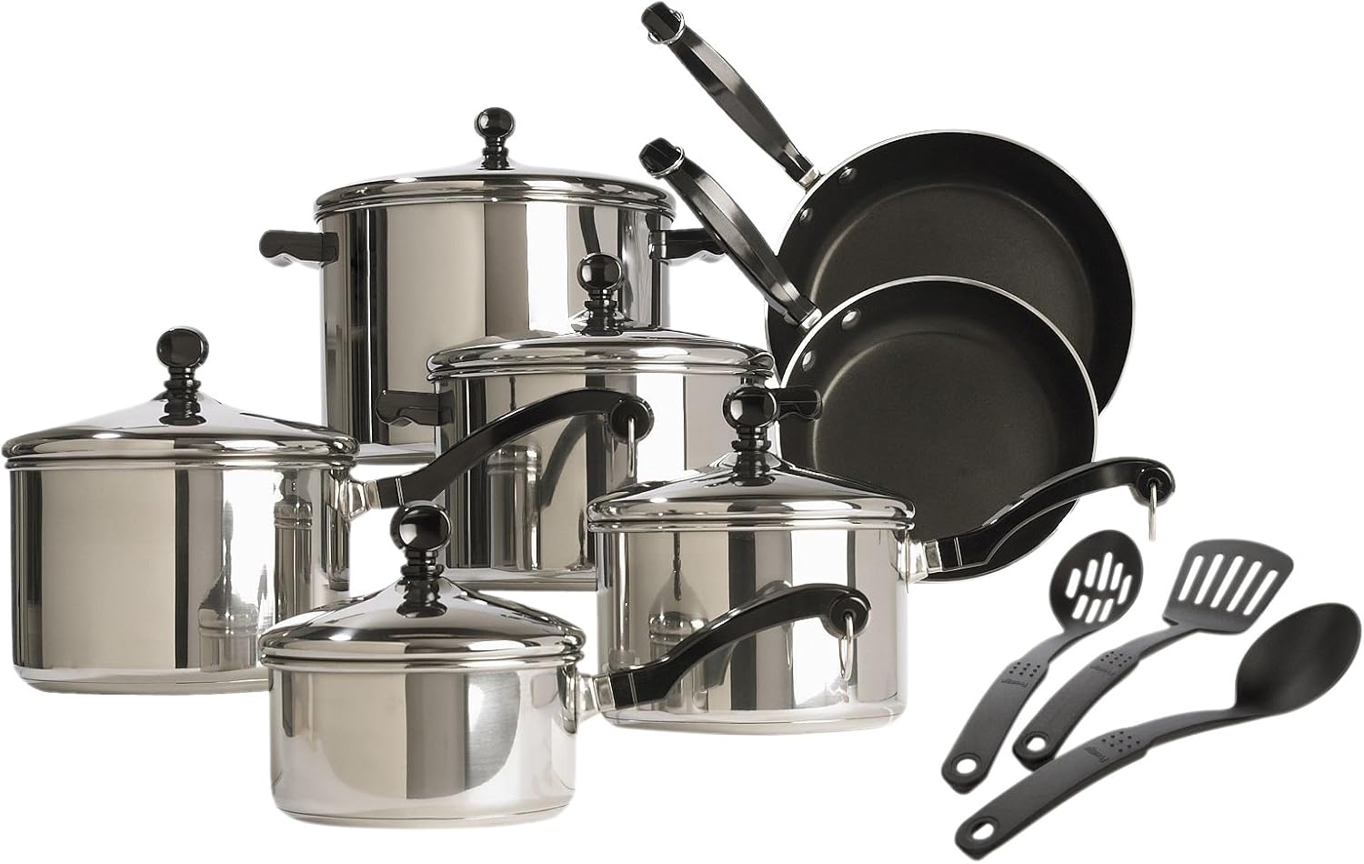 Amazon.com: Farberware Classic Stainless Steel Cookware Pots and Pans ...