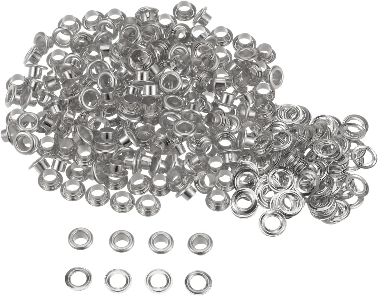 Amazon.com: HARFINGTON 200set Grommets Kit Metal Eyelets 4.5mm 3/16 ...