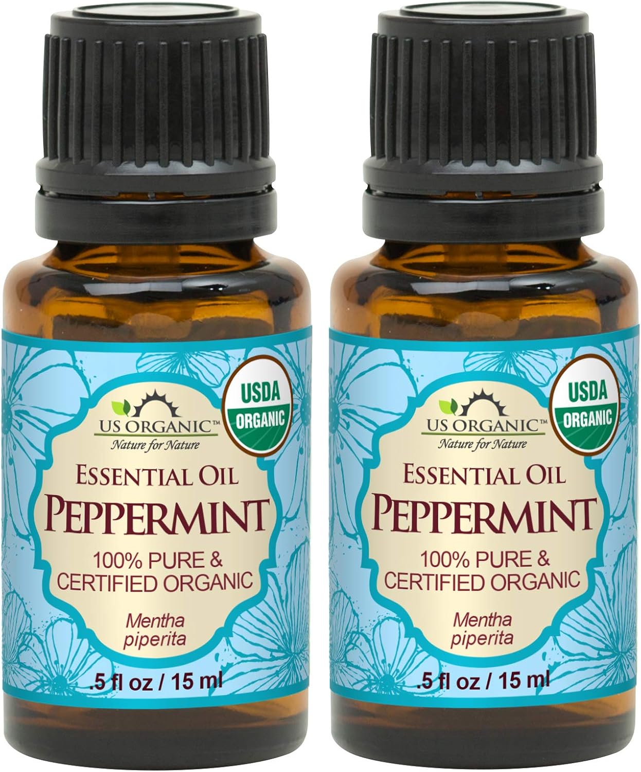 Amazon.com: US Organic 100% Pure Peppermint Essential Oil - USDA ...