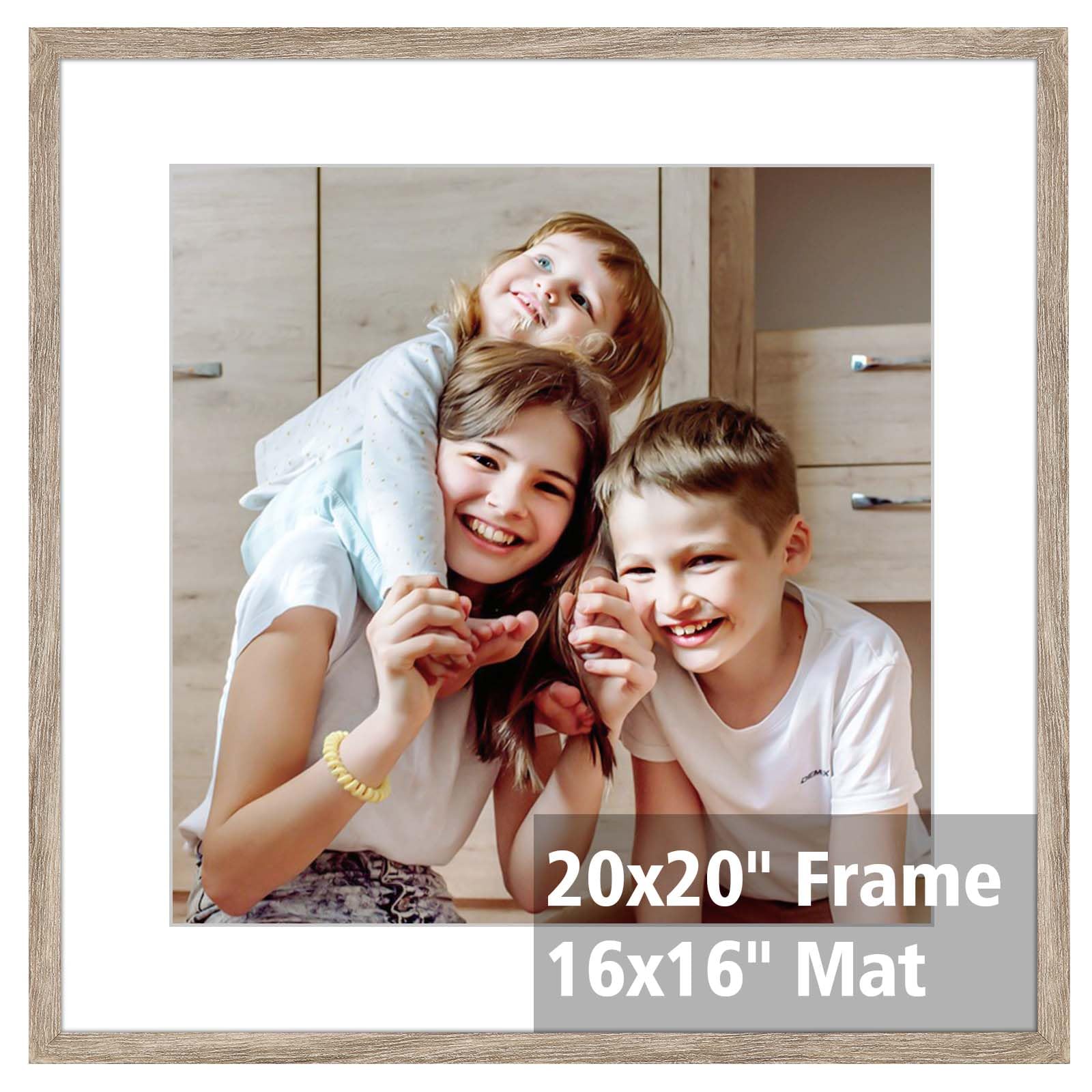 20x20 frame Distressed Farmhouse Wood Pattern 20x20 picture frame ...