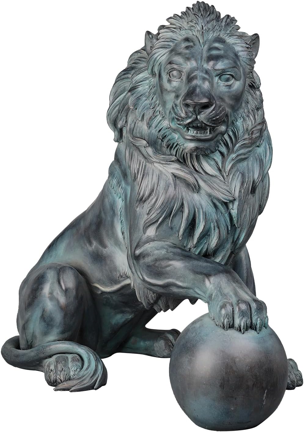 Amazon.com: LC LCdecohome Garden Outdoor Statues Lion Statue - Resin ...