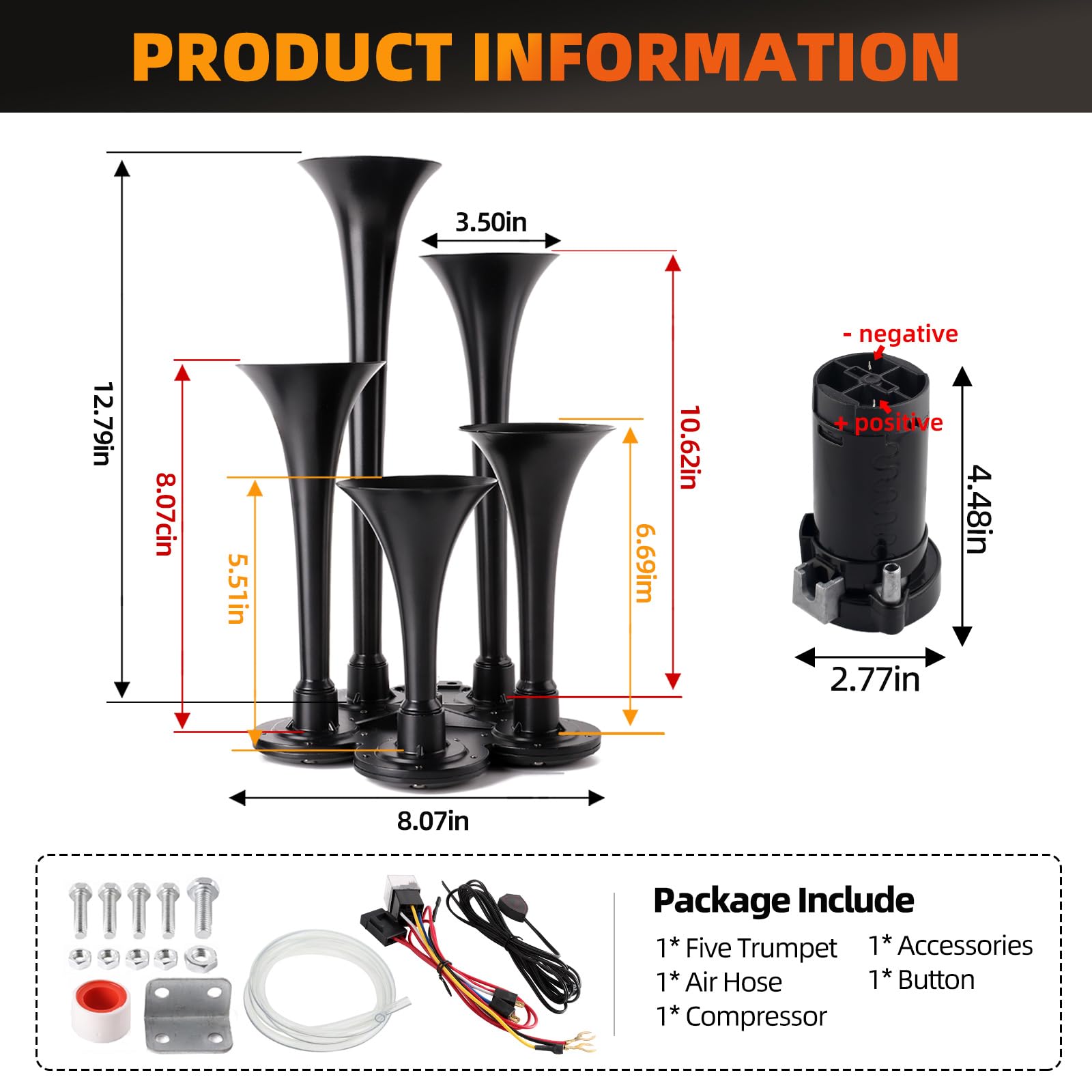 Ultra Loud 150dB Train Horn Kit With Dual Compressors Ultra Loud Train ...