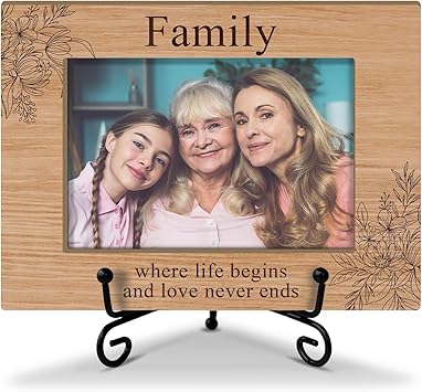 Amazon.com - Family Frame Wooden Photo Frame - Family Where Life Begins ...