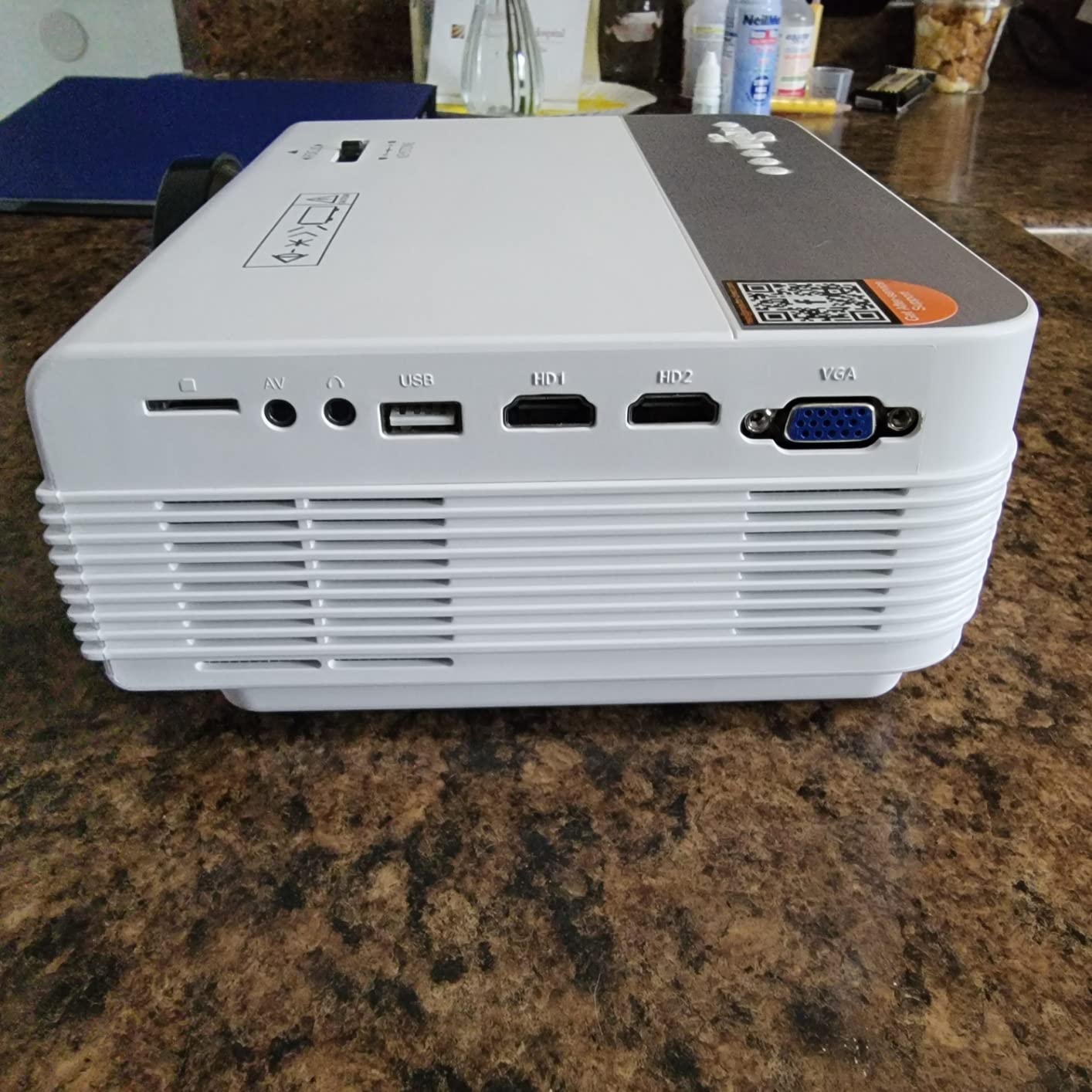 $30/mo - Finance Projector with WiFi and Bluetooth, Native 1080P/12000 ...