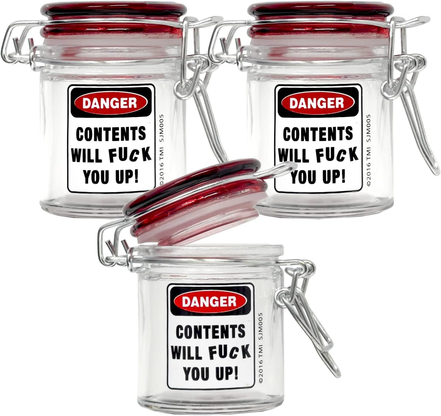 Amazon.com: Ted Miller Innovation 2.5" Mini Storage Jar Set of 3 ...