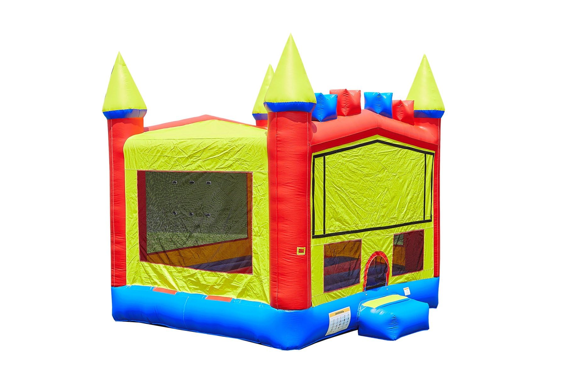 Amazon.com: JumpOrange Rainbow Commercial Grade Bounce House for Kids ...
