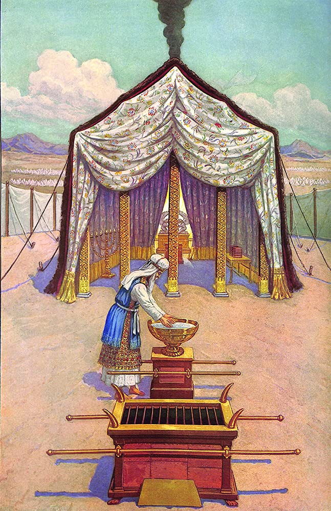 Amazon.com: The Courtyard of The Tabernacle Masonic Poster - [11'' x 17 ...