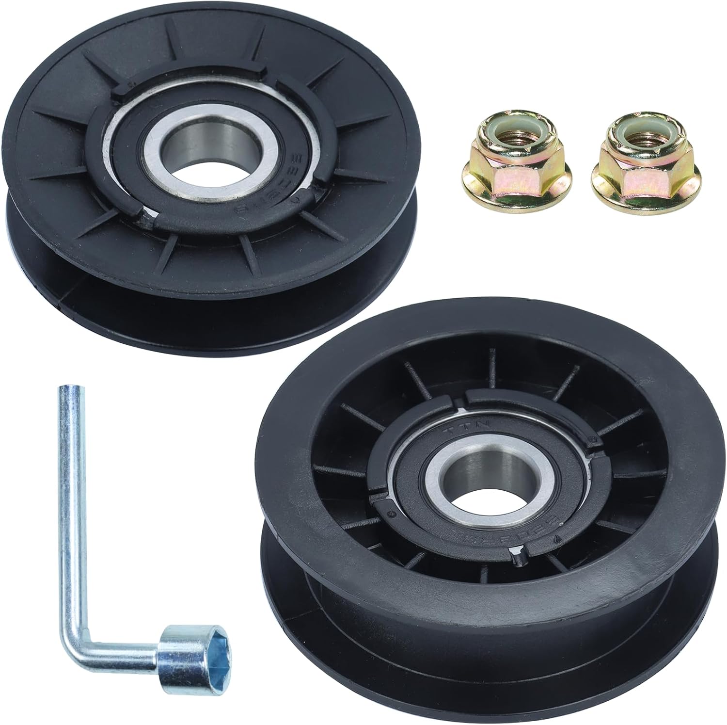 Amazon.com : GELASKA GX20286 V Idler Pulley with GX20287 Flat Idler ...