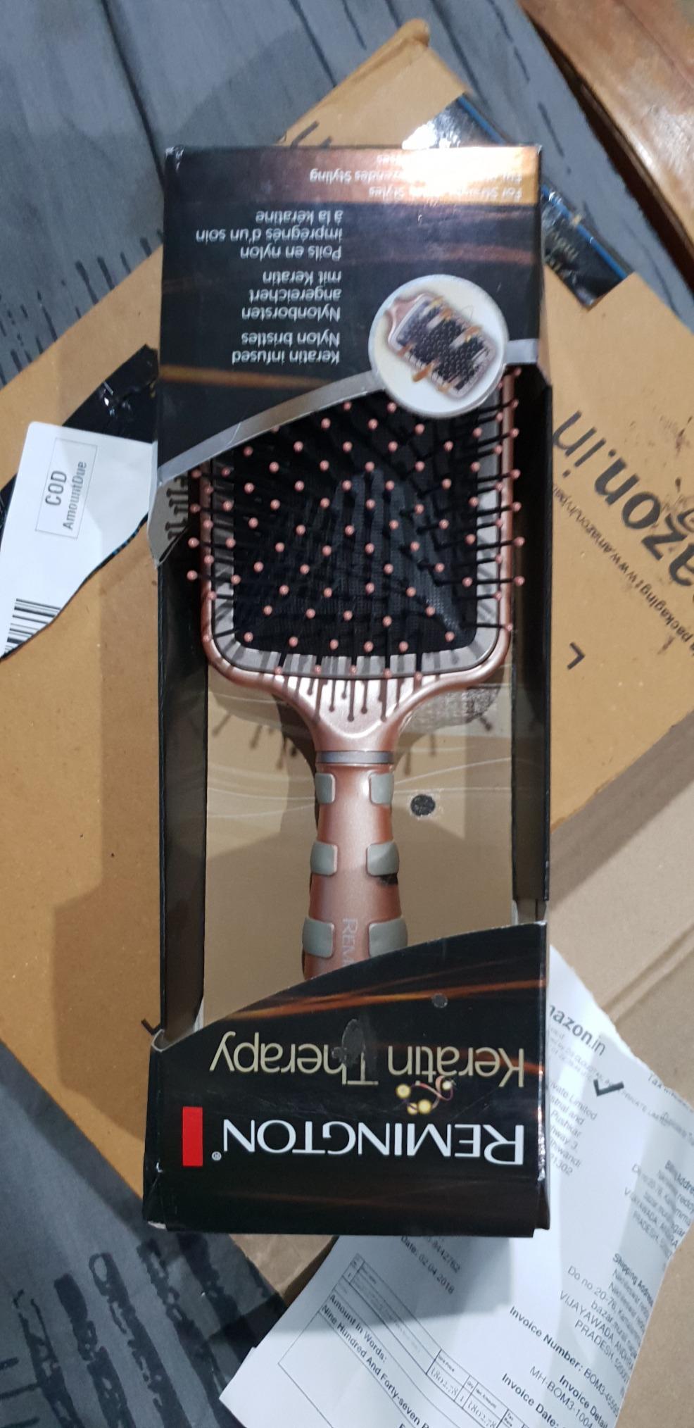 Remington B95P Keratin Therapy Paddle Brush (Gold) : Amazon.in: Beauty