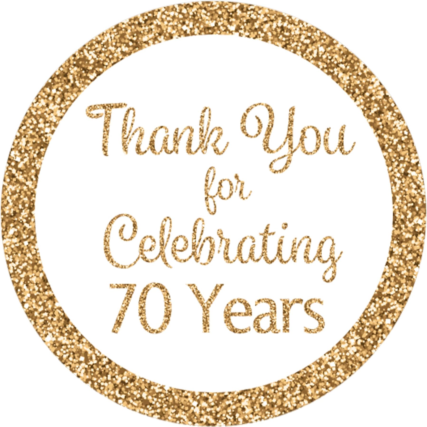 Amazon.com: 70th Birthday Kisses Stickers, (Set of 324) Chocolate Drops ...