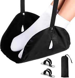 Adorila Airplane Footrest for Long Flight, Portable Foot Hammock ...