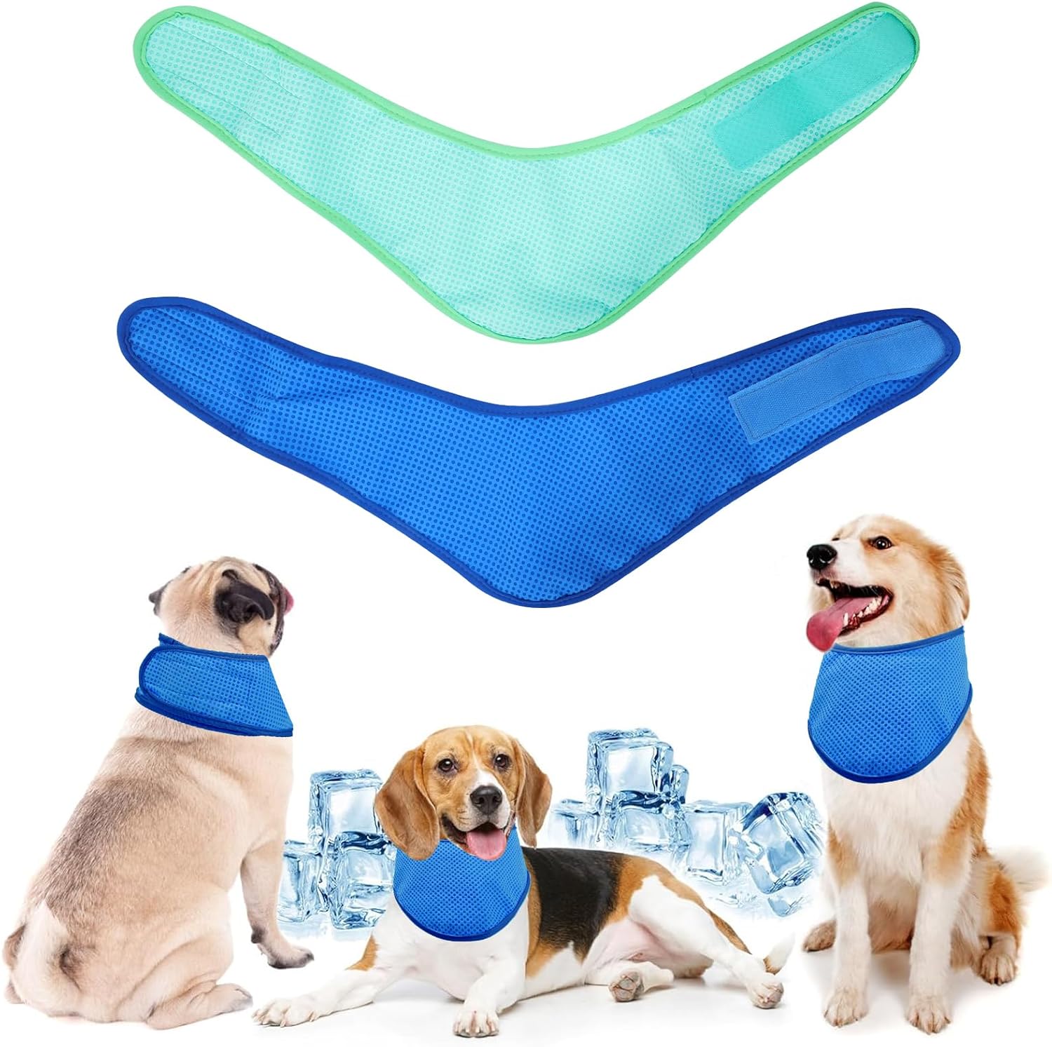 Dog Cooling Bandana, Breathable Pet Cooling Collar for dogs, Instant ...