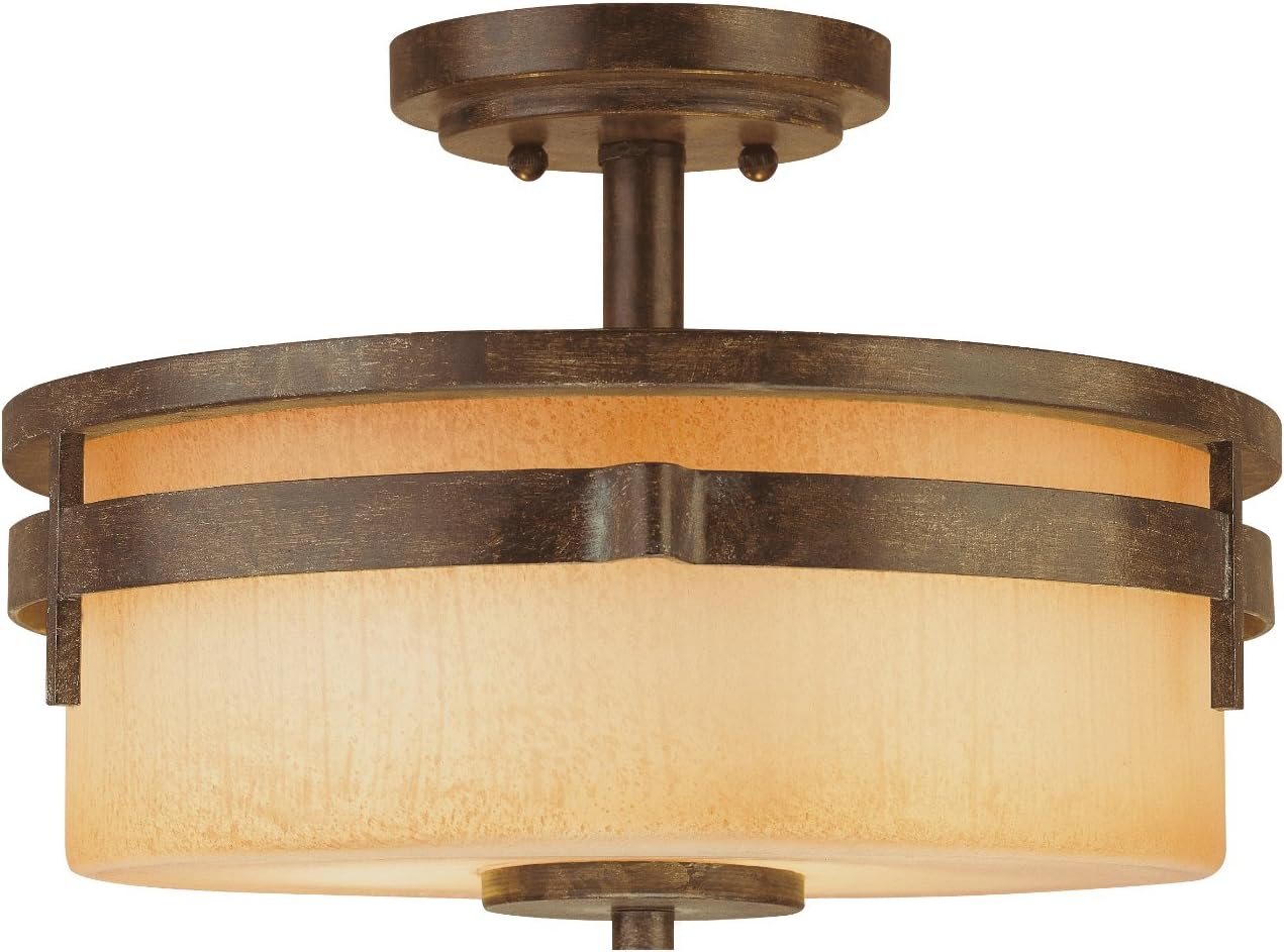 Dolan Designs 2865-74 Prairie 3 Light Semi-Flush Mount Lighting in ...