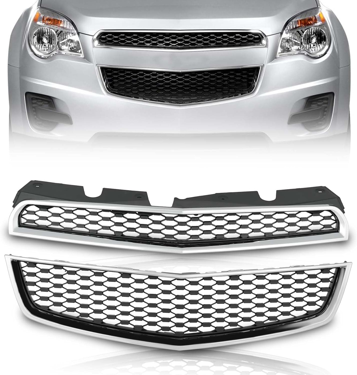 Amazon.com: KARPAL Front Upper & Lower Bumper Grille Grill Set Compatible with 2010-2015 ...