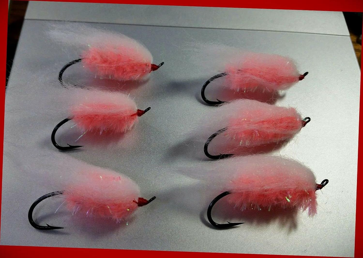 Amazon.com: 12 - Alaska Flesh Pink Sparkler Streamers Size 2 Salmon ...