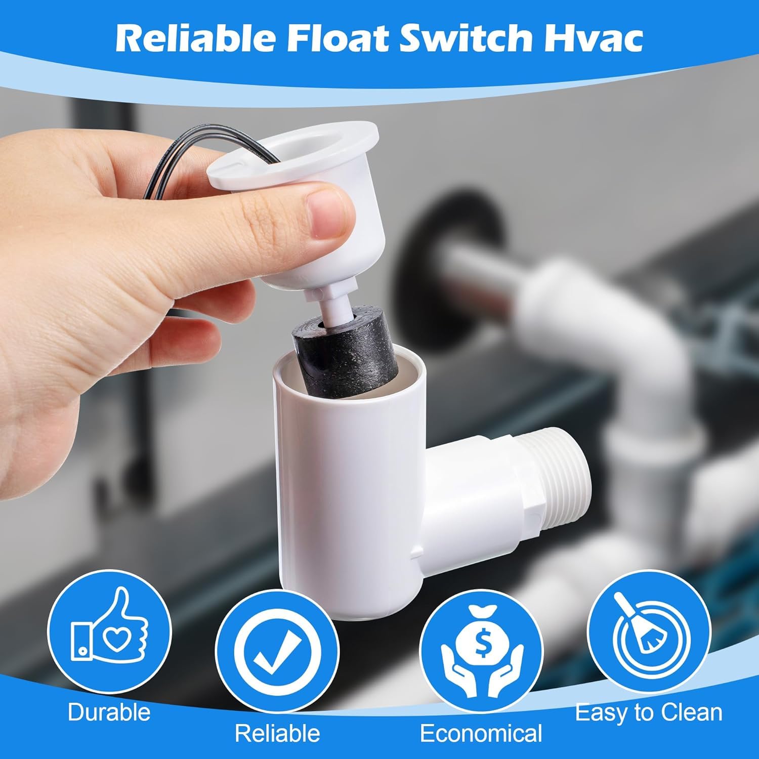 Snapklik.com : 6 Pack SS2 Float Switch For Easy Installation, AC Float ...
