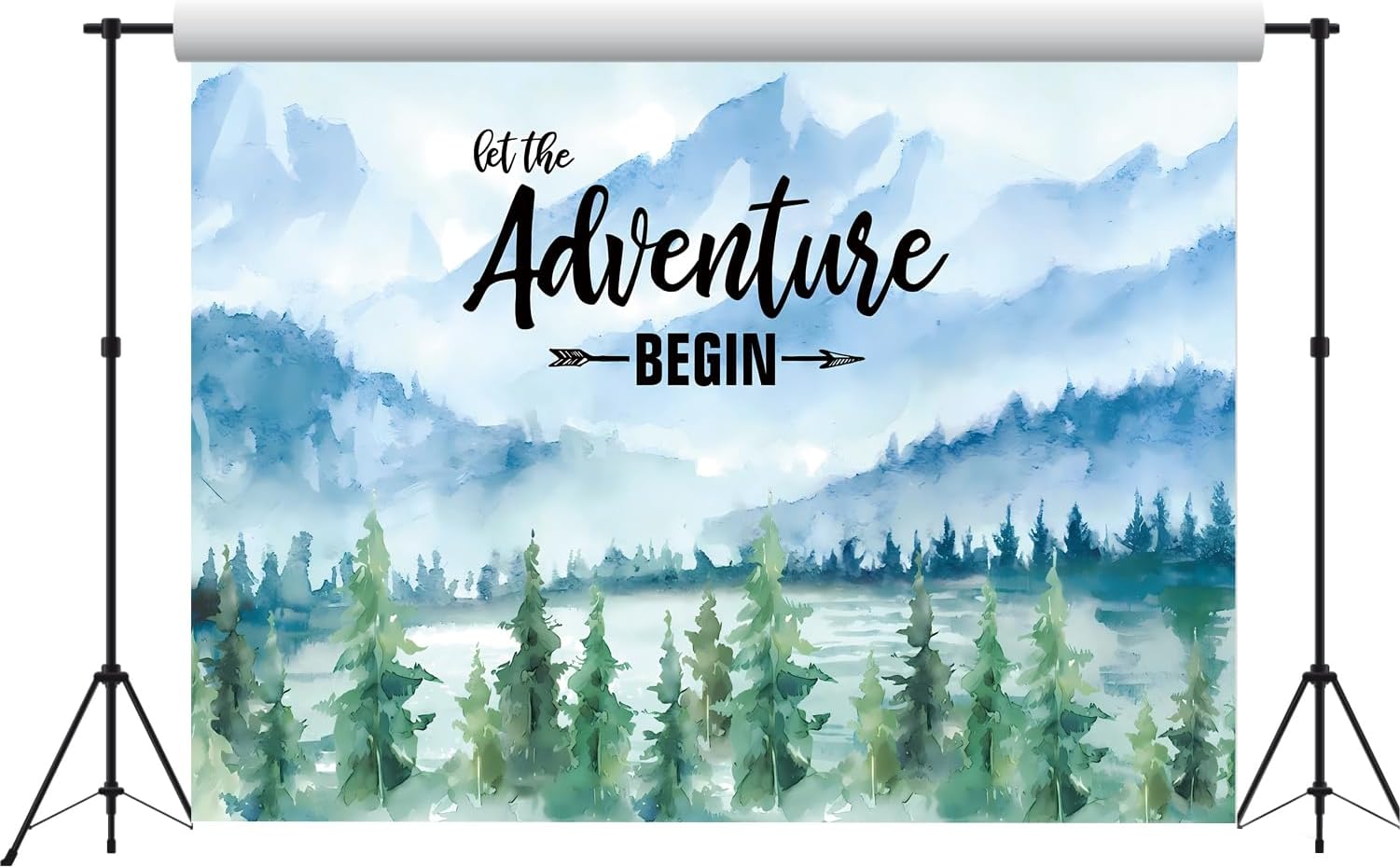 Amazon.com : Adventure Awaits Backdrop Let The Adventure Begin Baby ...